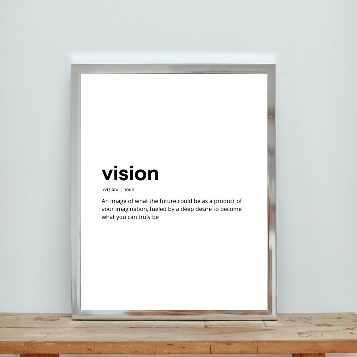 VISION Definition | Printable Wall Art | Digital Download Print | Ready ...