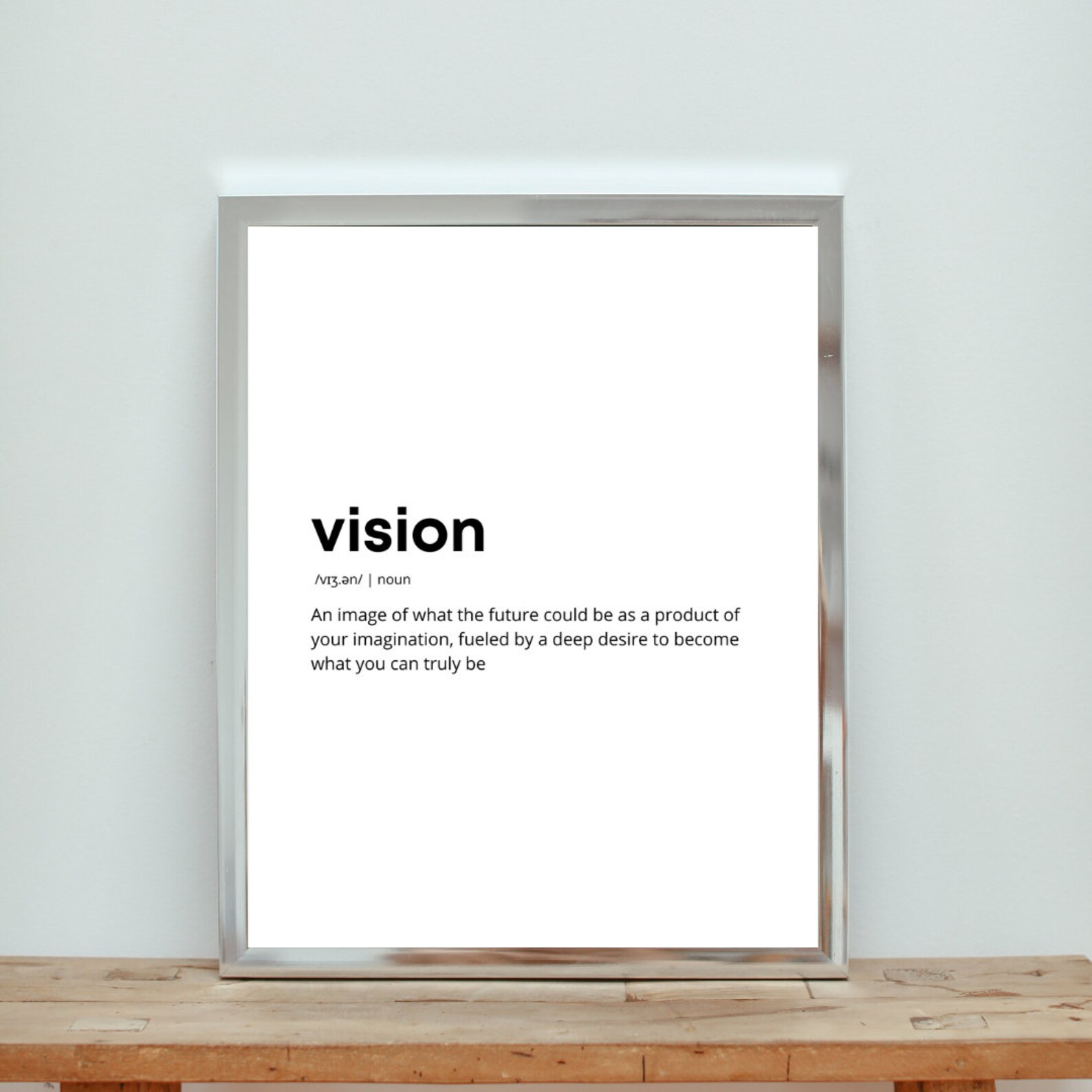 VISION Definition | Printable Wall Art | Digital Download Print | Ready ...