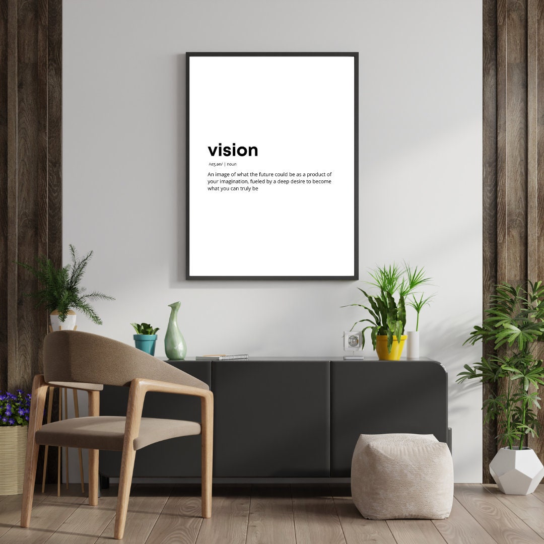 VISION Definition | Printable Wall Art | Digital Download Print | Ready ...