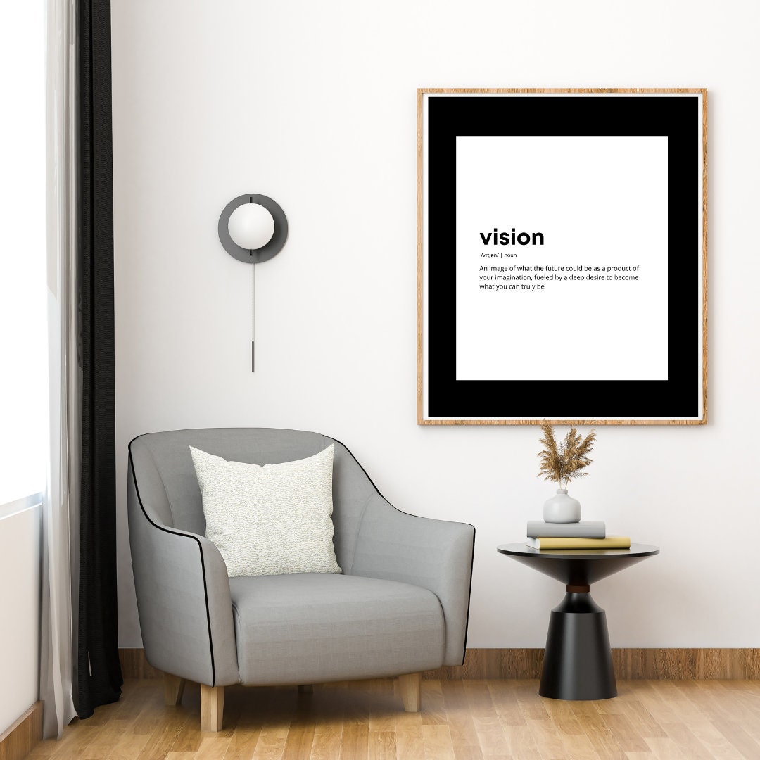 VISION Definition | Printable Wall Art | Digital Download Print | Ready ...