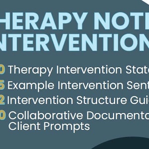 Progress Notes Made Easier: Interventions for Counseling/therapy/mental ...