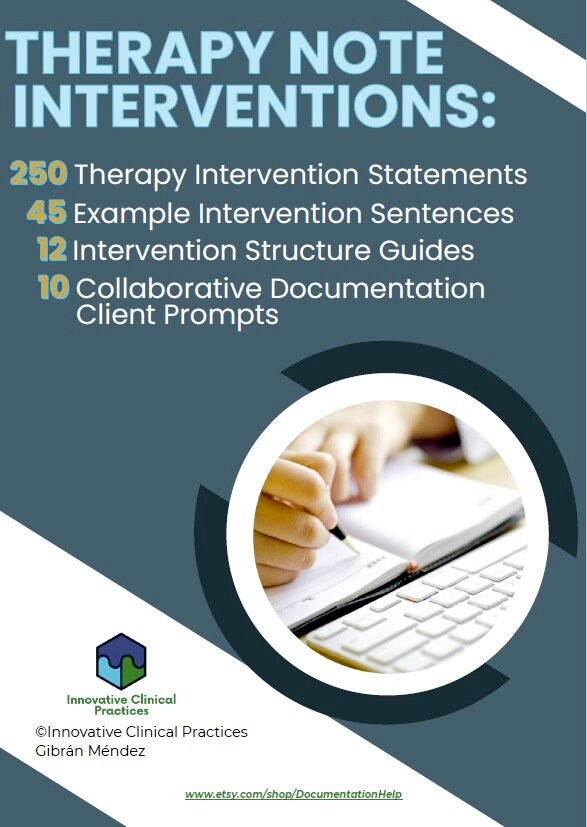 Progress Notes Made Easier: Interventions for Counseling/therapy/mental ...