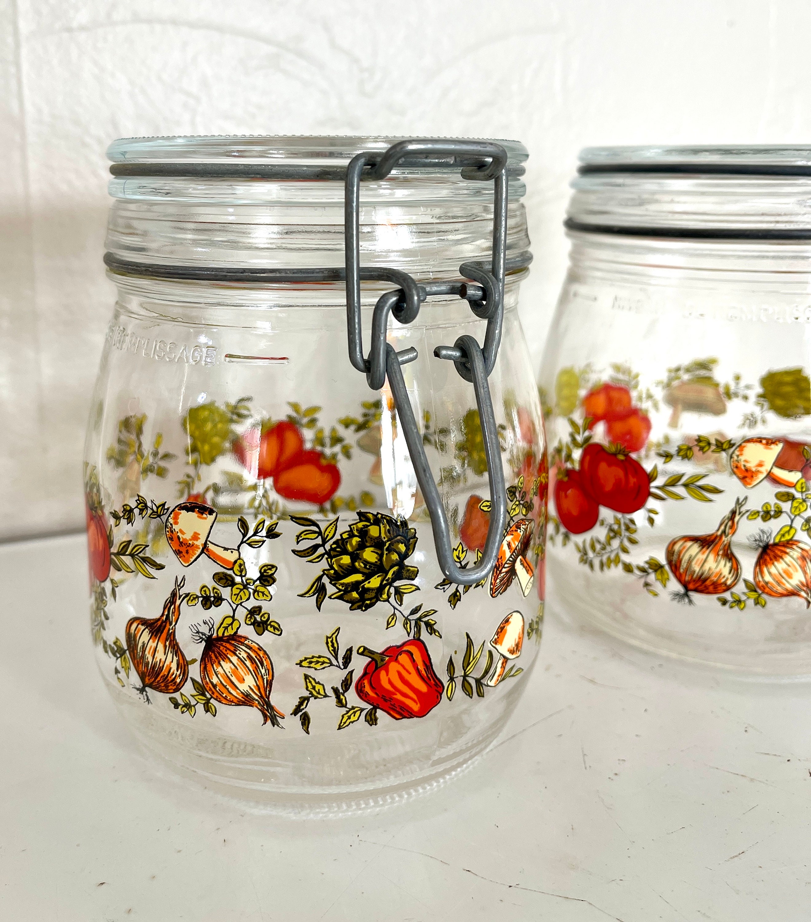 2 ARC Spice of Life Glass Canisters 3/4L - Etsy
