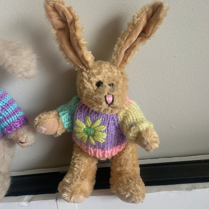 1990s Vintage Bunny Vintage Rabbit Plush Chrisha Playful - Etsy