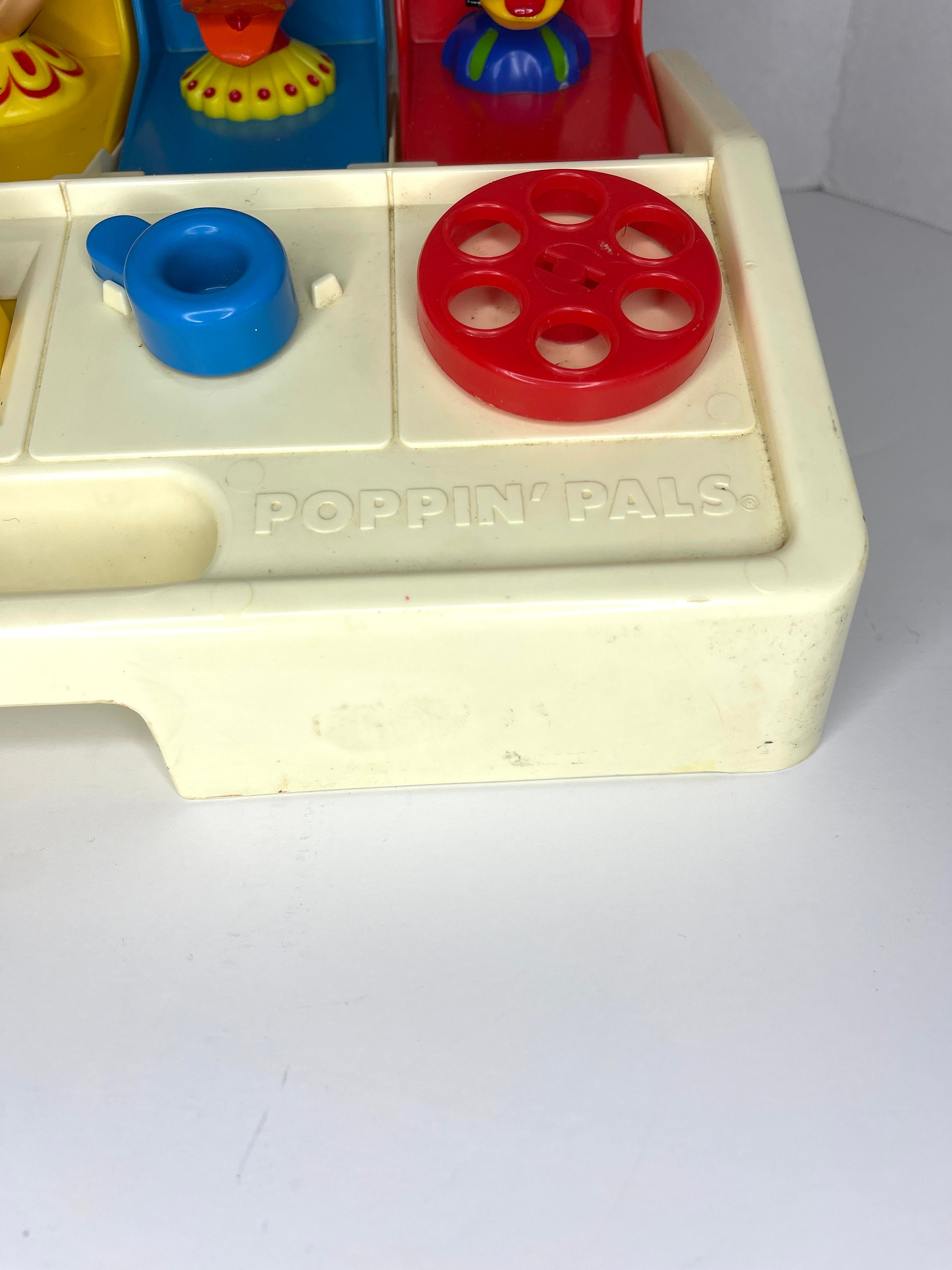 Vintage 80s Playskool Disney Poppin Pals Toy Walt Disney Mickey Mouse Dumbo Donald Duck