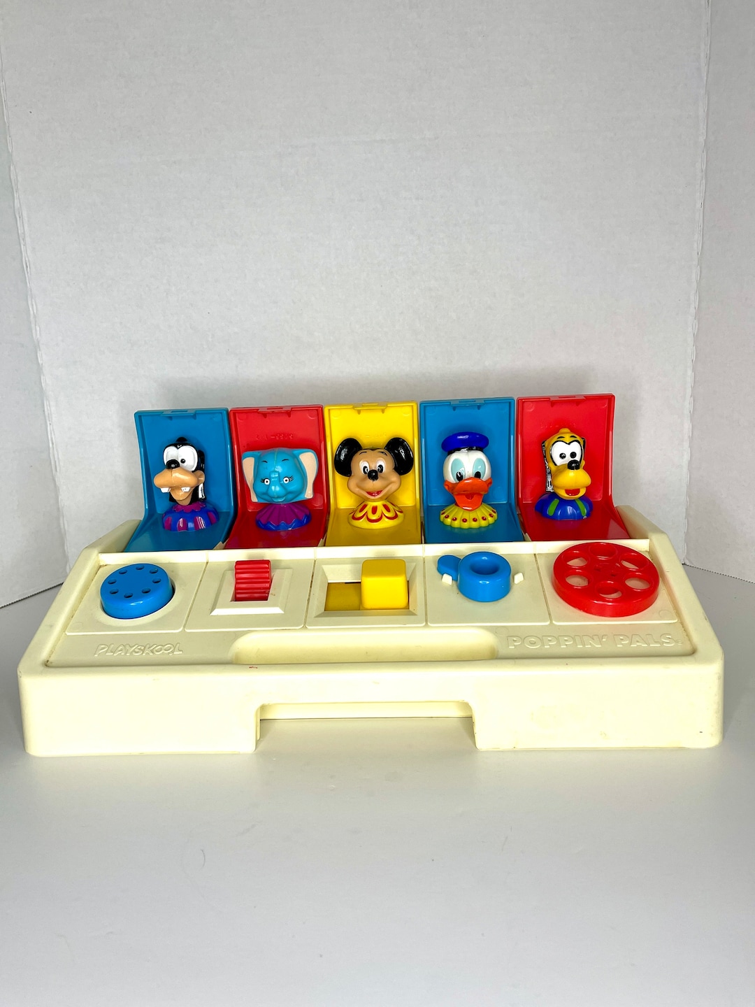 Vintage 80s Playskool Disney Poppin Pals Toy Walt Disney, Mickey Mouse ...