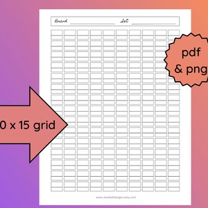 150 Blank Color Swatch Chart | Printable | Color Chart for Colored ...