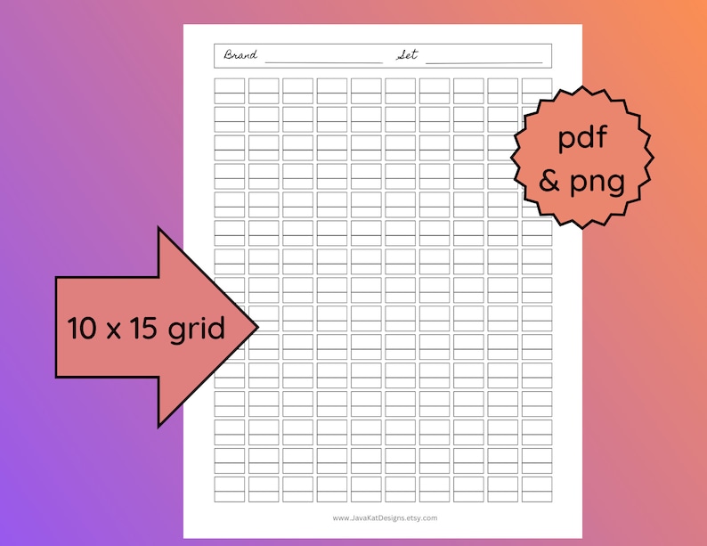 150 Blank Color Swatch Chart | Printable | Color Chart for Colored ...