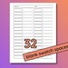 32, 48 and 64 Blank Color Swatch Charts | Printable | Color Charts for ...