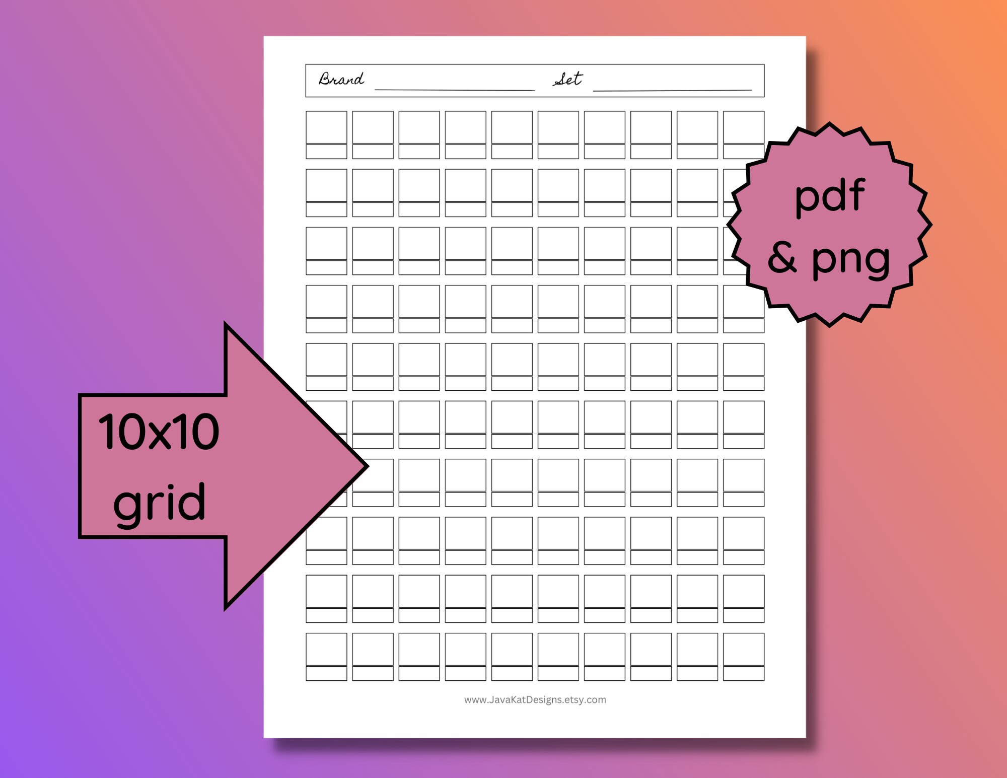 100 Blank Color Swatch Chart Printable Color Chart for - Etsy UK
