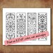 Printable DIY Coloring Bookmarks | Floral Mandala Design | Set of 4 ...
