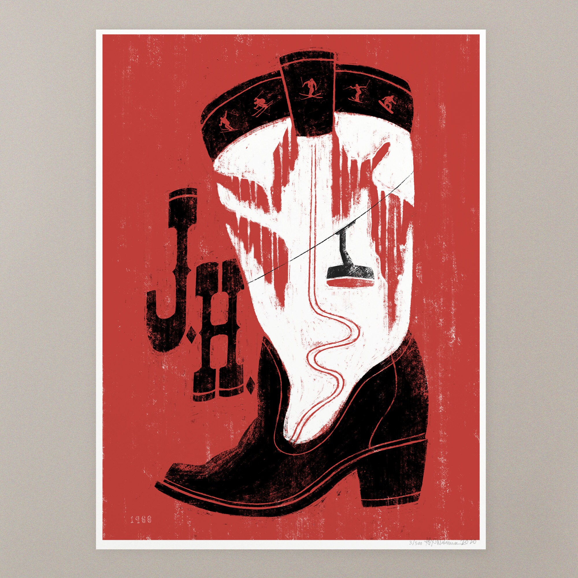 Jackson Hole Ski Poster - Etsy