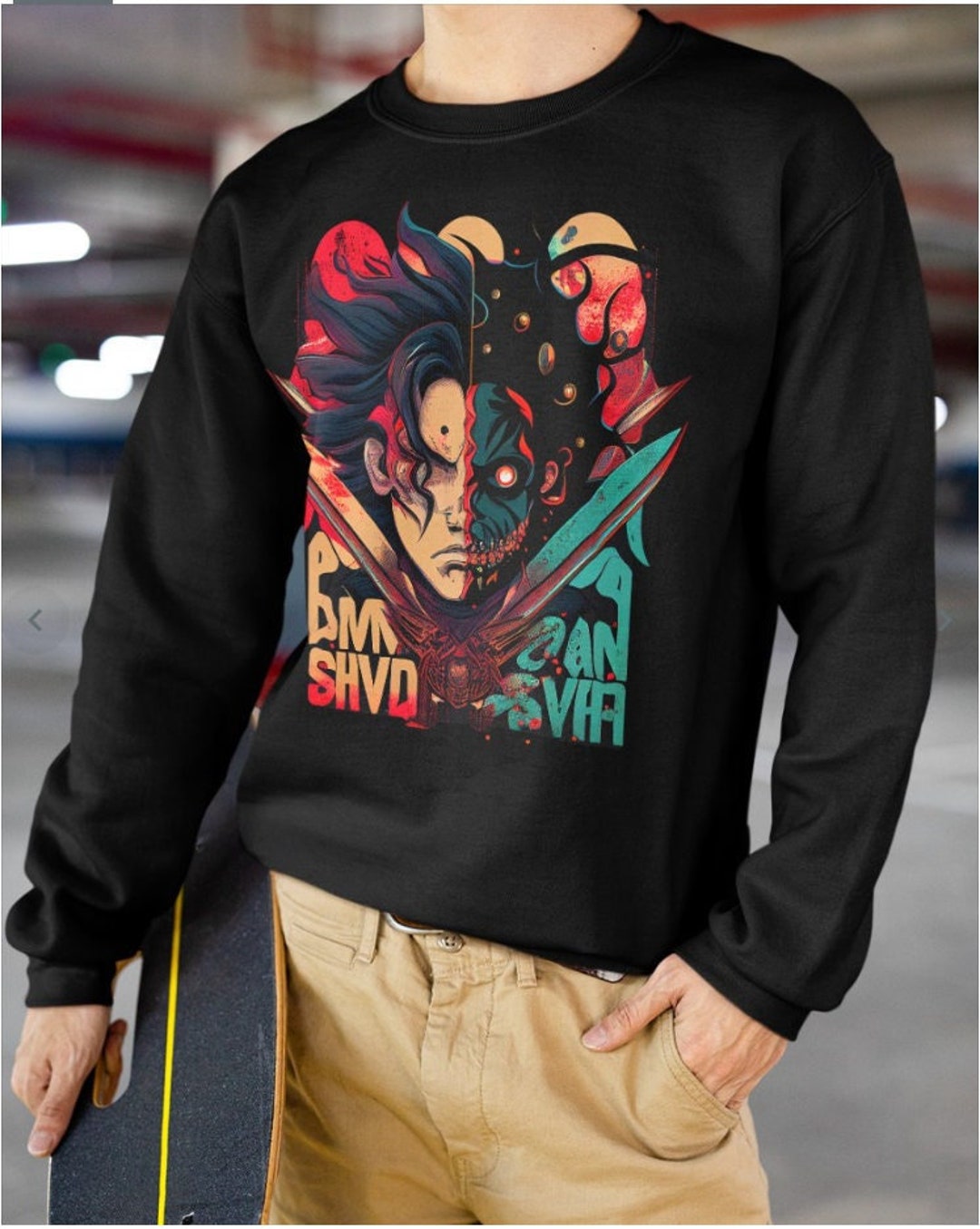 Anime Graphic Hoodie | Anime T-shirt | Demon Shirt | Gift for Anime ...