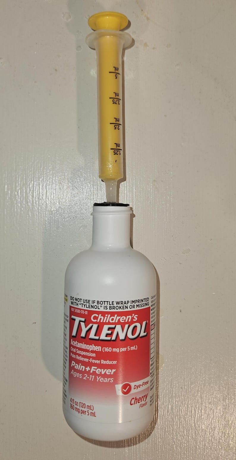 Children's Tylenol Syringe Adapter pack of 5 - Etsy
