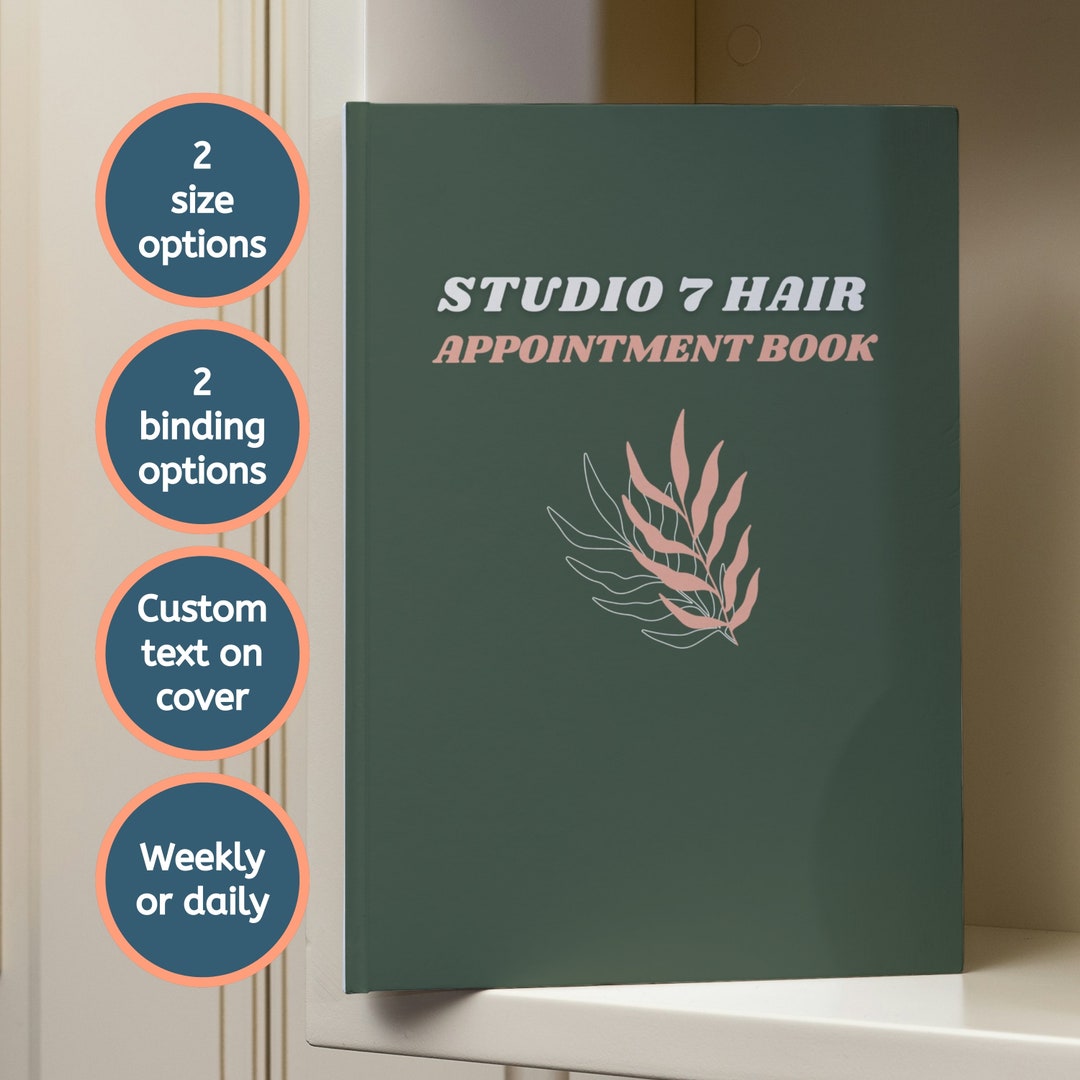 Salon Appointment Book 2025, Personalized Cosmetologist Appointment ...