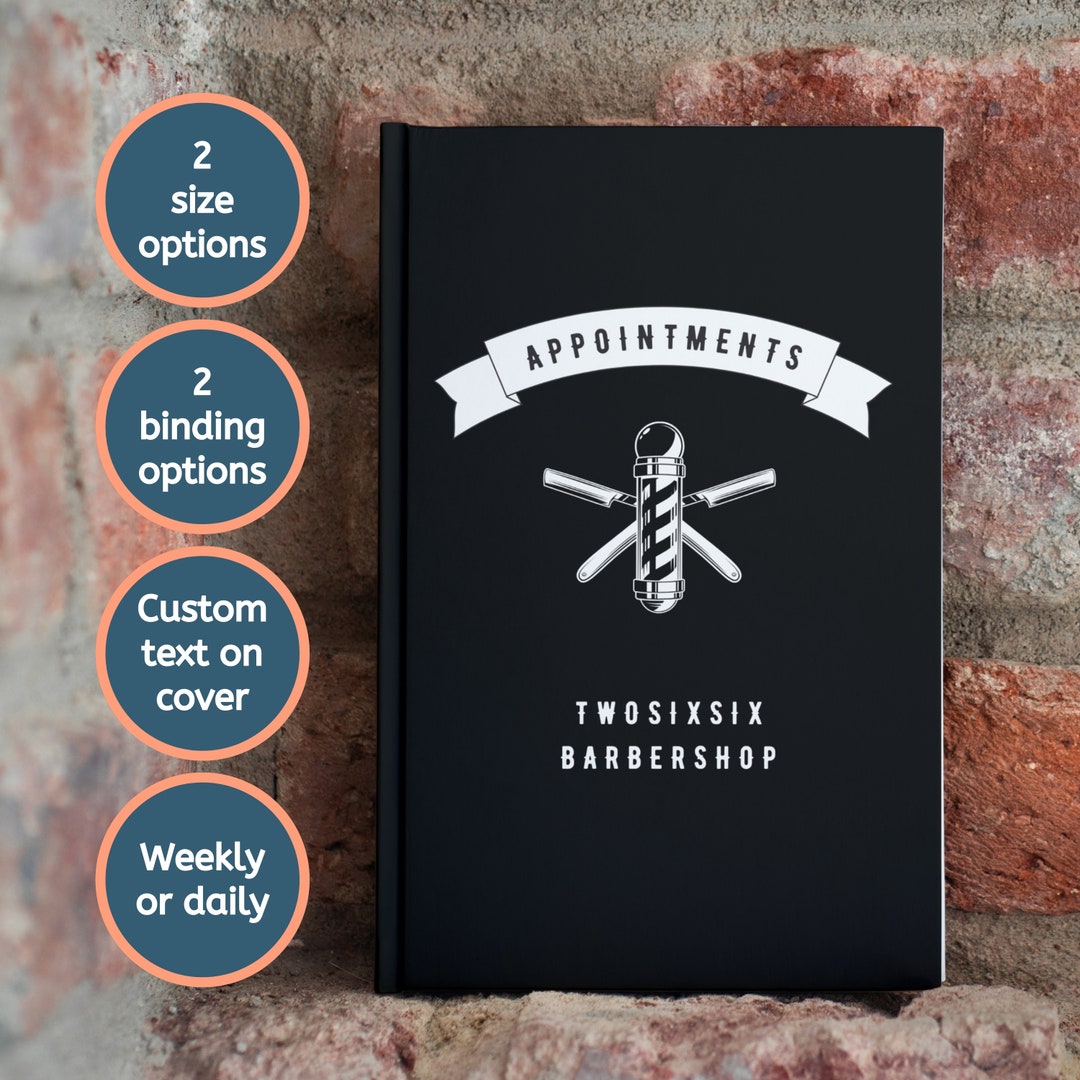 Personalized Barber Appointment Book: Custom Scheduling - Etsy