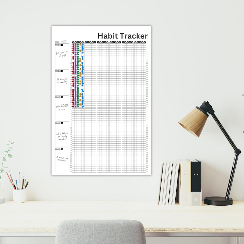 Annual Color Tracker - Etsy