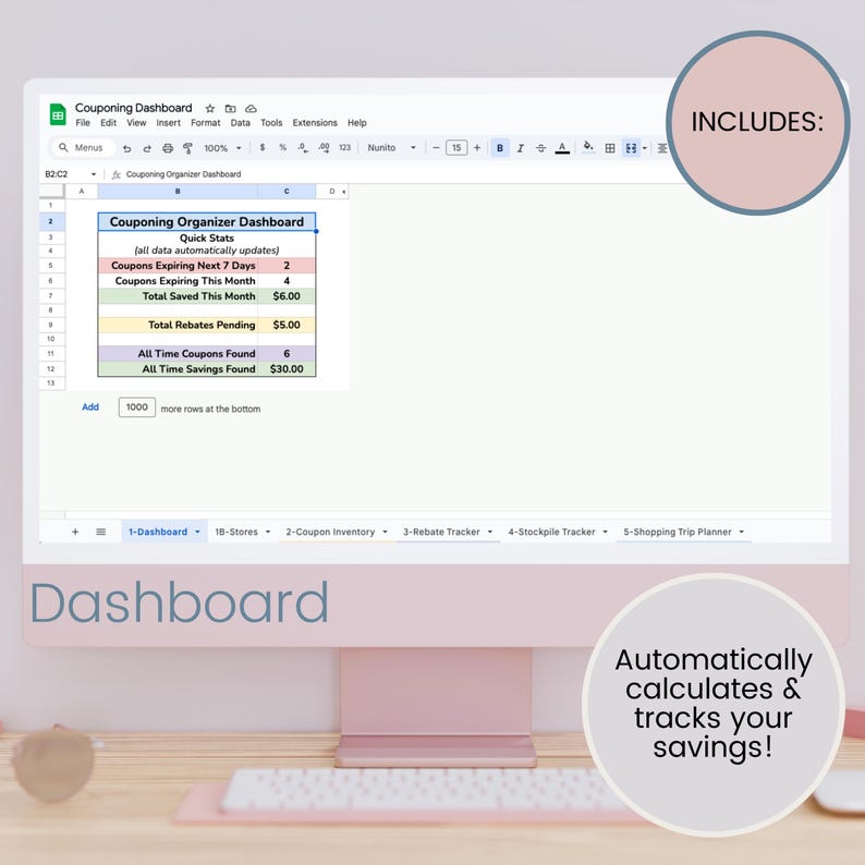 Ultimate Couponing Google Sheet: Digital Organizer & Tracker (PDF) - Etsy