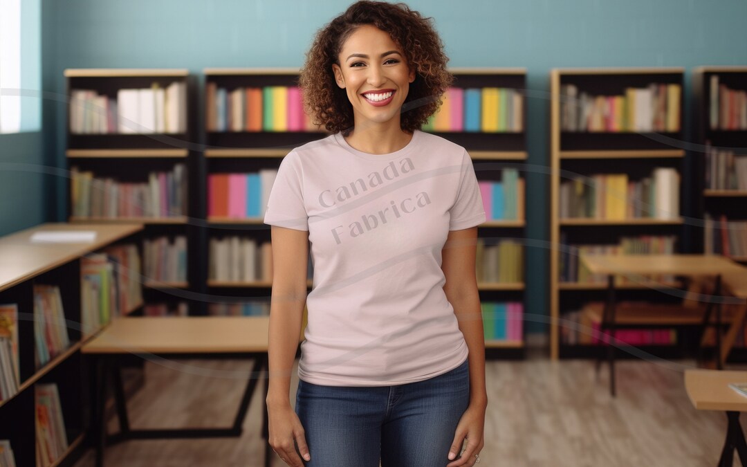 Teacher Tshirt Mockup, Pink Tshirt Mockup, Female Teacher Shirt Mockup ...