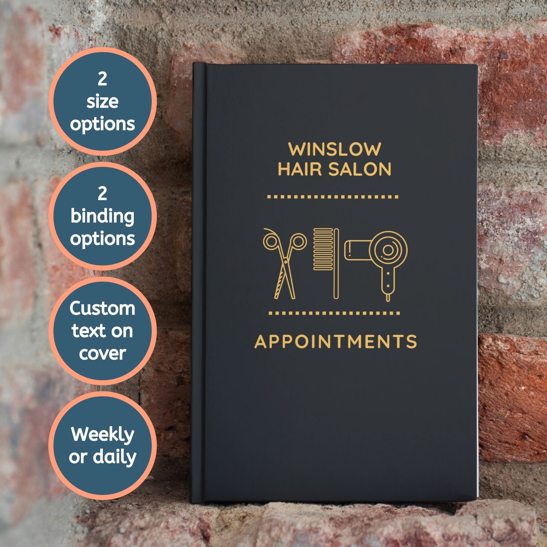 Barber Appointment Book, Personalized Appointment Book Barbershop 2025 ...