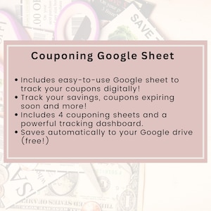 Ultimate Couponing Google Sheet: Digital Organizer & Tracker (PDF) - Etsy