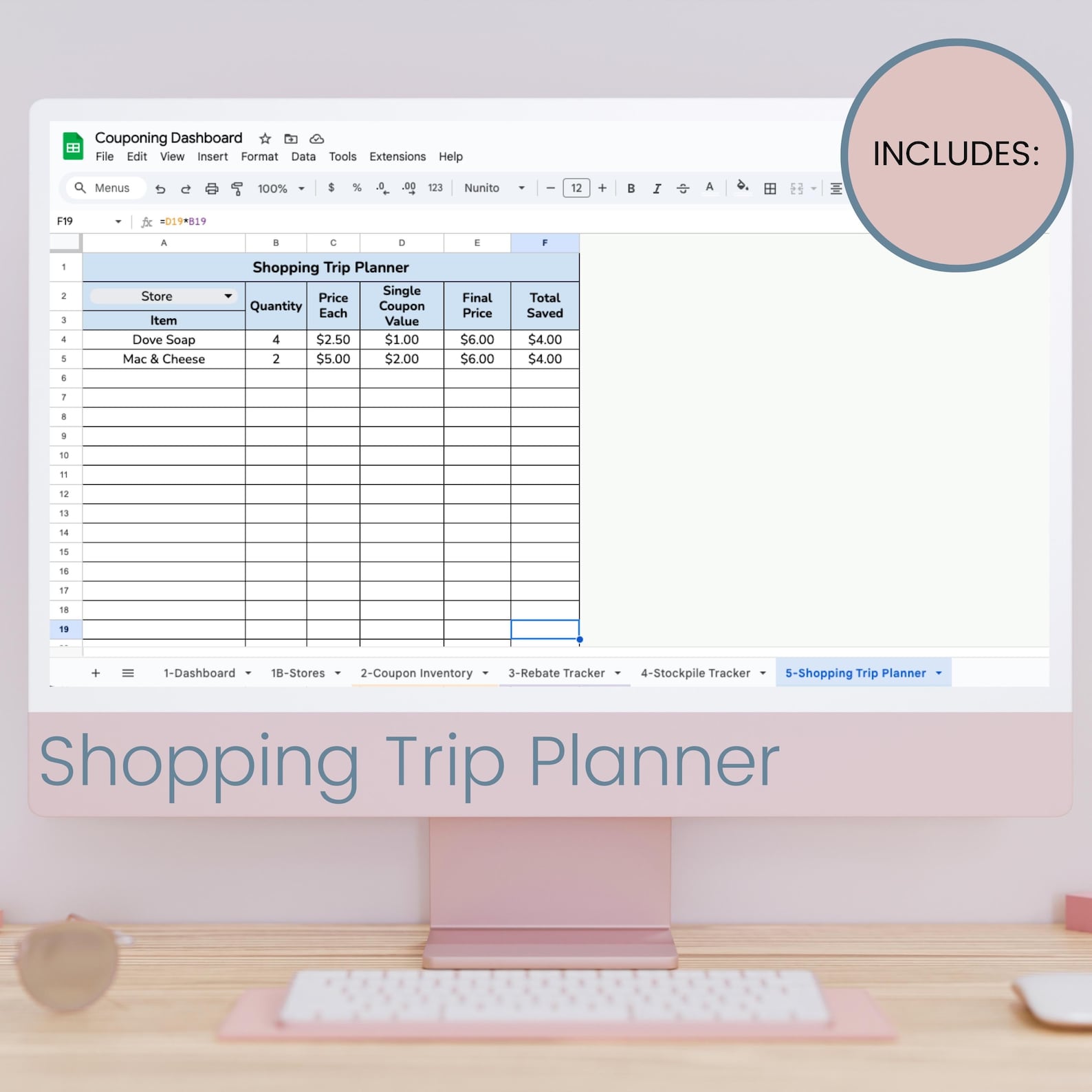 Ultimate Couponing Google Sheet: Digital Organizer & Tracker (PDF) - Etsy
