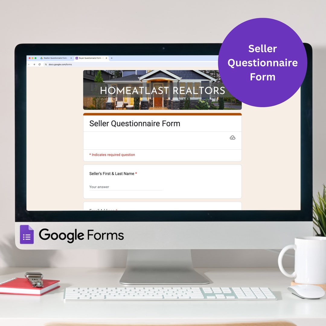 Realtor Seller Questionnaire Google Form Template - Etsy