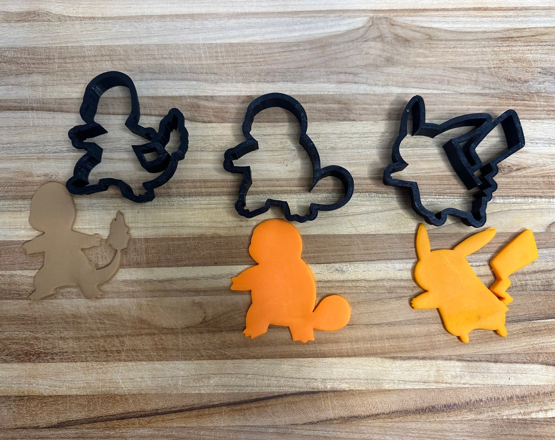 3 Pokemon Cookie Cutters Baking Crafts Kids Party - Etsy