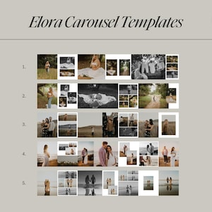Instagram Carousel Templates | Elora Theme - Etsy