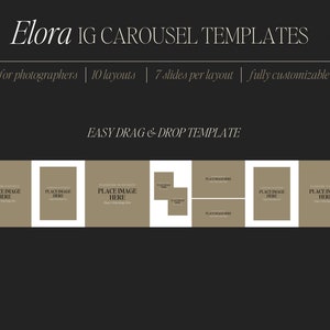 Elora Canva Instagram Carousel Templates - Etsy