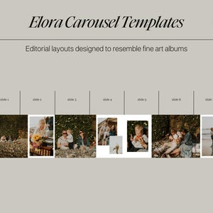 Instagram Carousel Templates | Elora Theme - Etsy