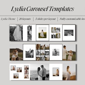 Instagram Carousel Templates | Lydia Theme - Etsy
