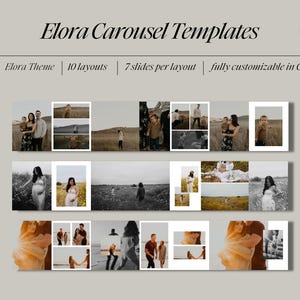 Instagram Carousel Templates | Elora Theme - Etsy