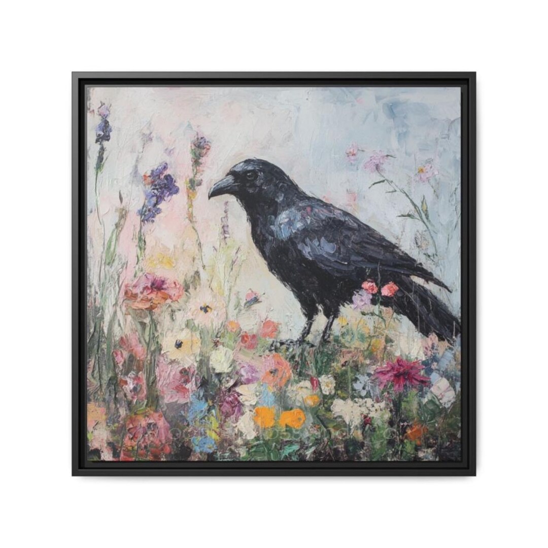 Raven Wall Art, Raven Home Decor, Book Nook Decor, Whimsigoth ...