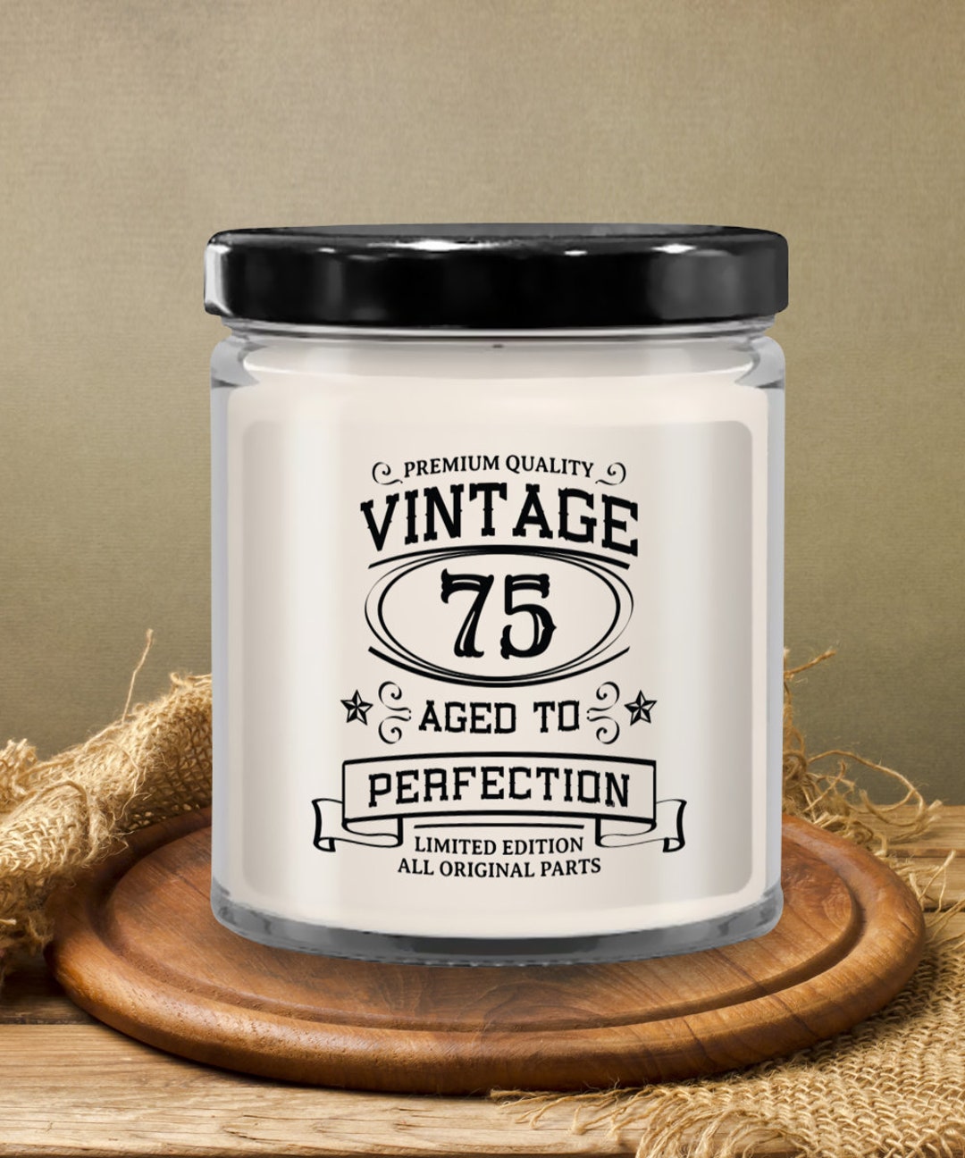 75TH BIRTHDAY GIFT for Women Candle Gift for 75 Year Old Woman Birthday ...