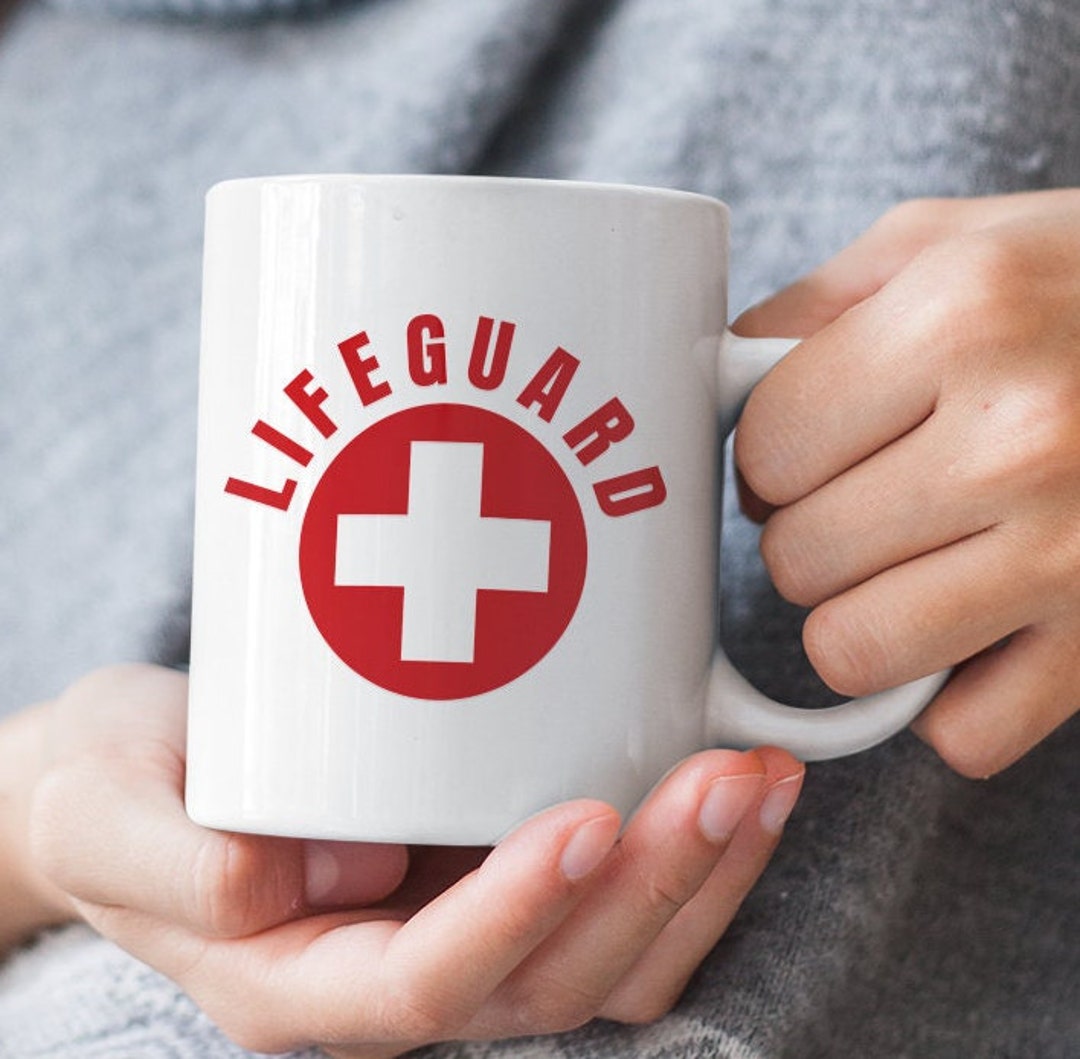 LIFEGUARD COFFEE MUG Gift for Beach Lifeguard Pool Lifeguard Swimming ...