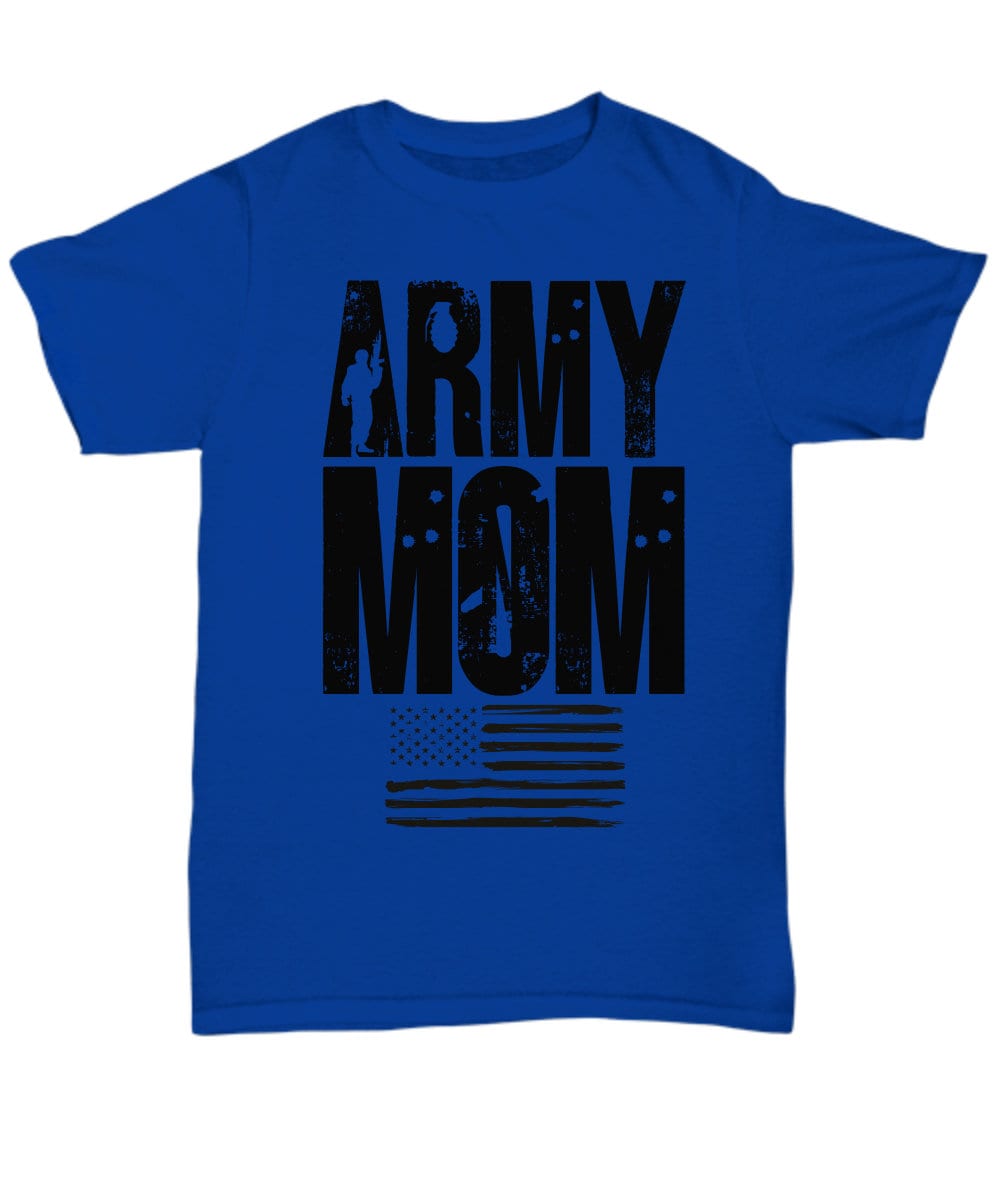 Army Mom Flag Tshirt Proud Army Mom Shirt Gift for Mother's Day Proud ...