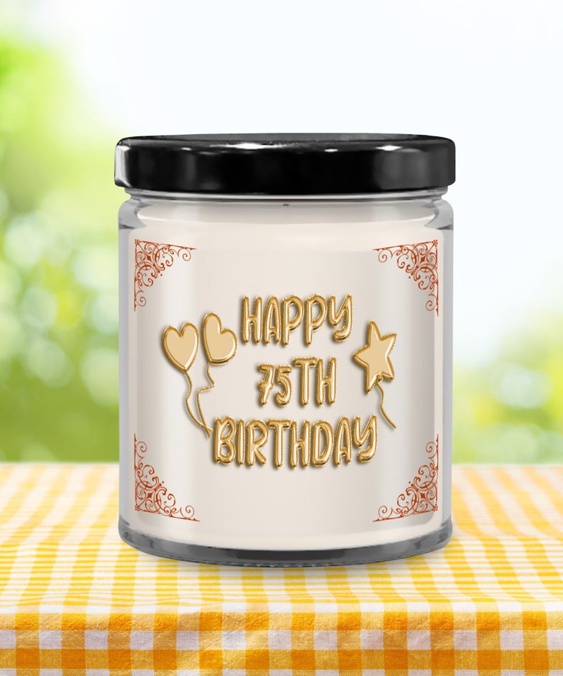 75TH BIRTHDAY GIFT for Women Candle Gift for 75 Year Old Woman Birthday ...