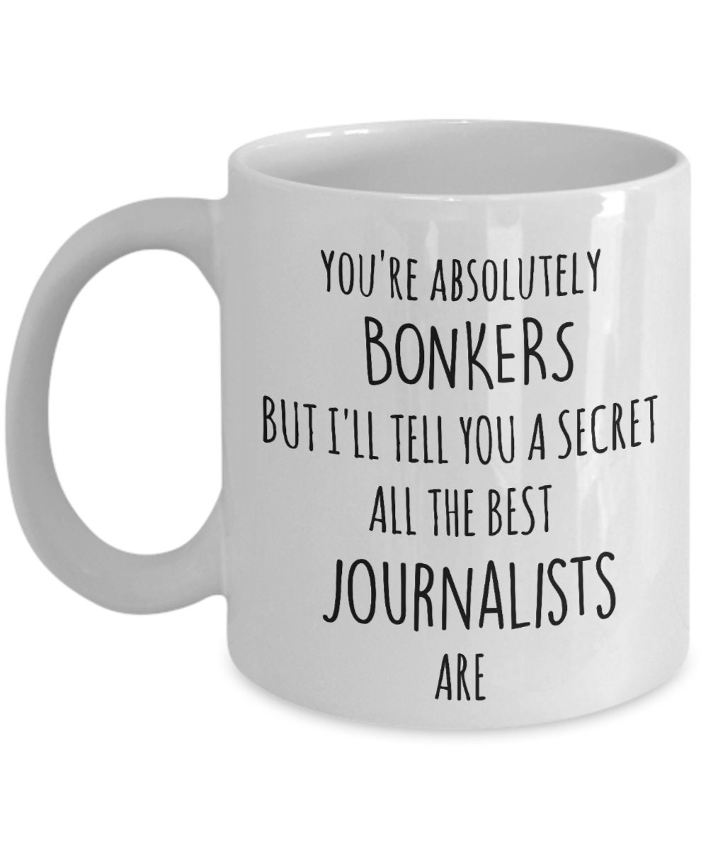 JOURNALIST MUG Gift for Journalist Funny Author Writer Coffee Mug ...