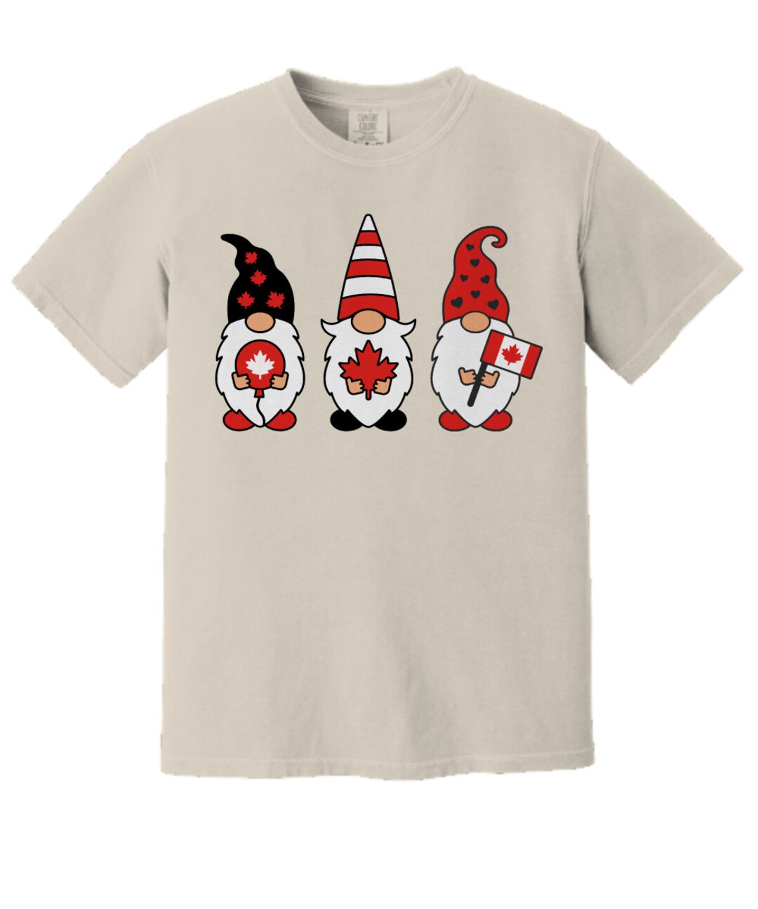 Three Gnomes Canada Day Tshirt Canadian Flag Comfort Colors Tshirt ...