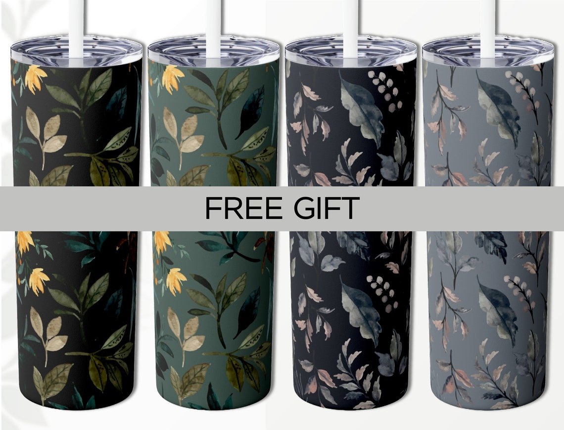 Springbok All Black Tumbler Wrap Sublimation Seamless Designs Downloads ...