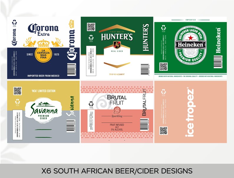 South African Cider Beer Tumbler Wrap Designs PNG Digital Download File ...