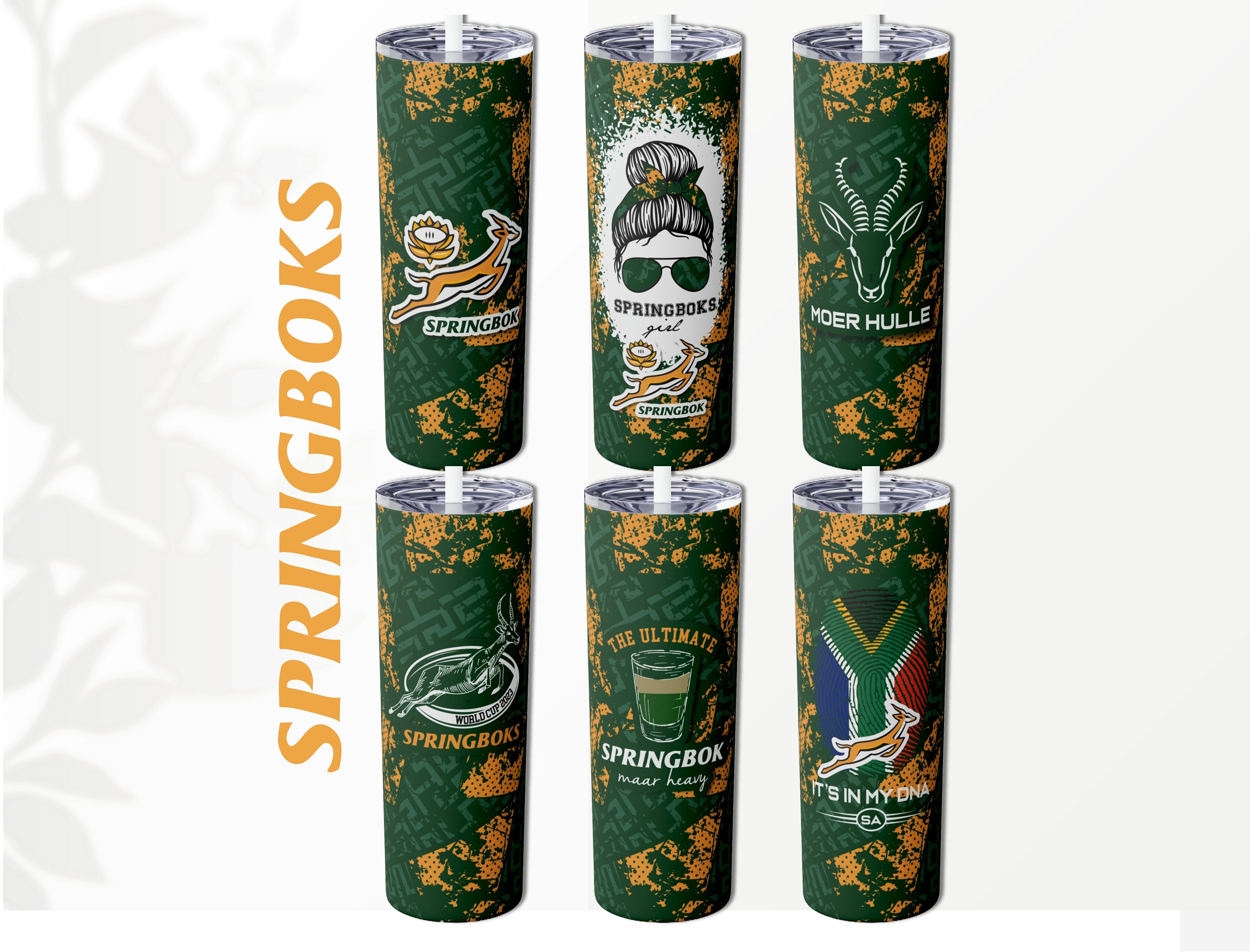 Springbok Tumbler Wrap Designs PNG Digital Download File - Etsy