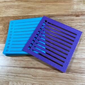 Todo List Stencil Original 10 Lines Post It Note/sticky Note Template ...