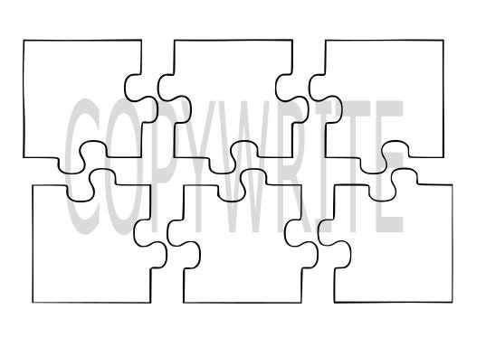 Puzzle Piece Downloadable File for Cut Outs - JPEG, PNG, SVG, and Eps ...