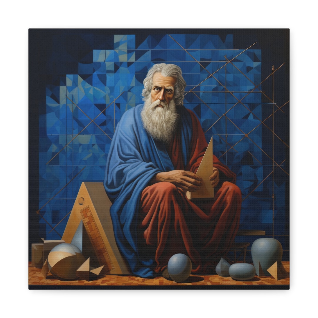 Pythagoras Art Triangles High Quality Canvas Wrap - Etsy