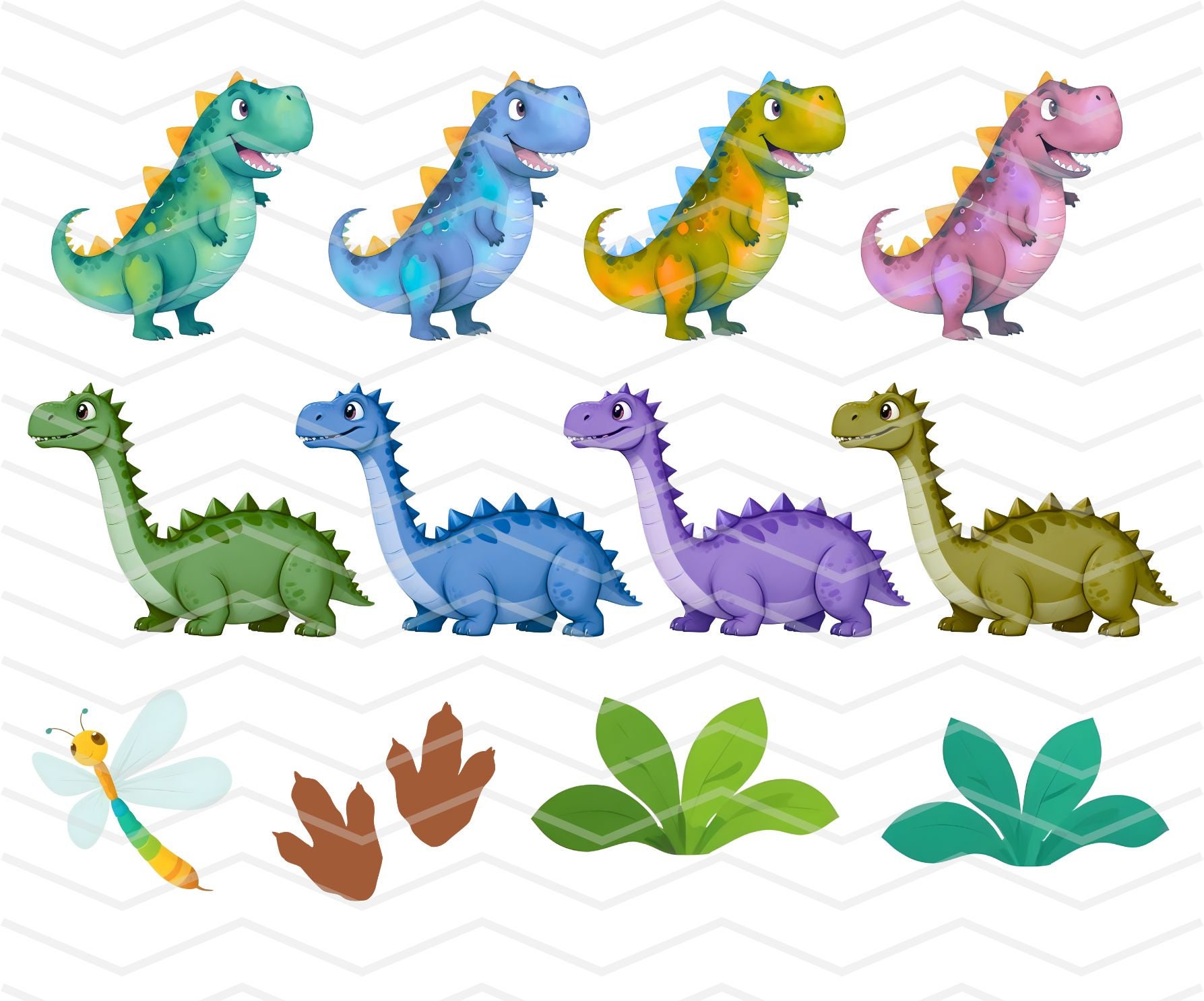 Dinosaur Clipart, Dinosaur Birthday, Cute Dinosaur, Invitation, Baby ...