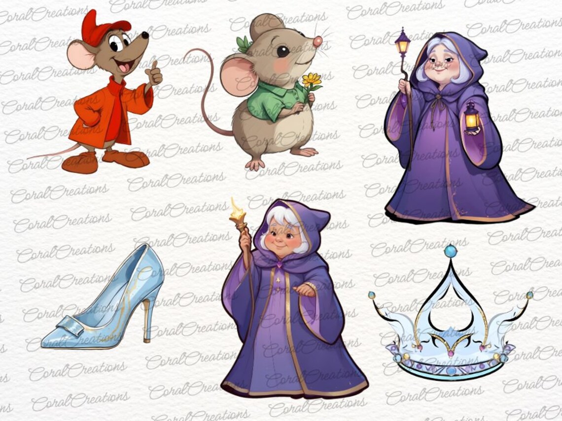 Cinderella Clipart, Fairy Tale Princess, Glass Slipper, Castle, Pumpkin ...