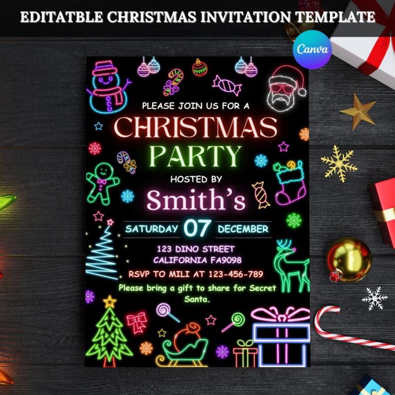 Neon Christmas - Etsy