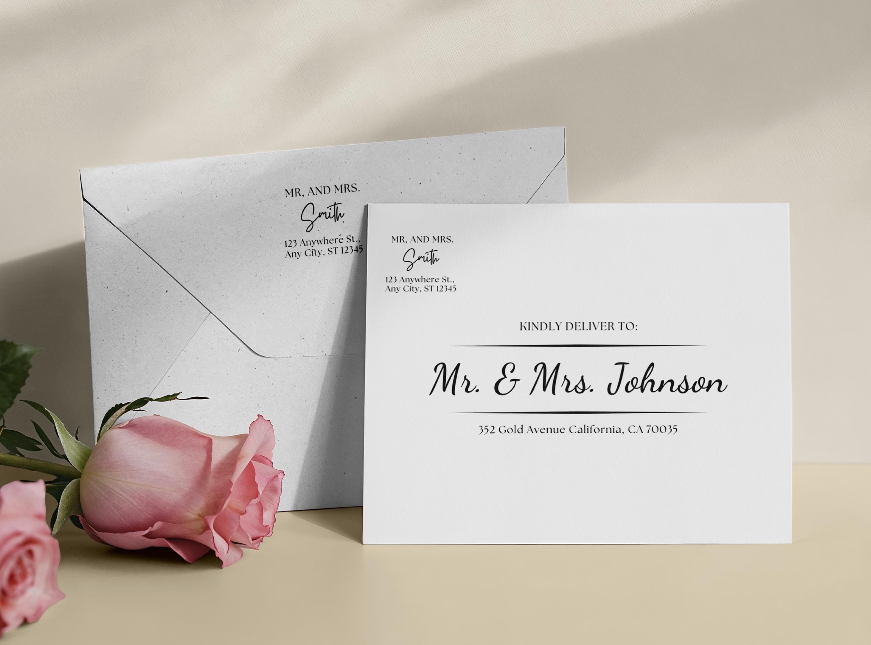 Future Mr. and Mrs. Envelope Template, DIY Address Label, Wedding Envelope Address Template ...